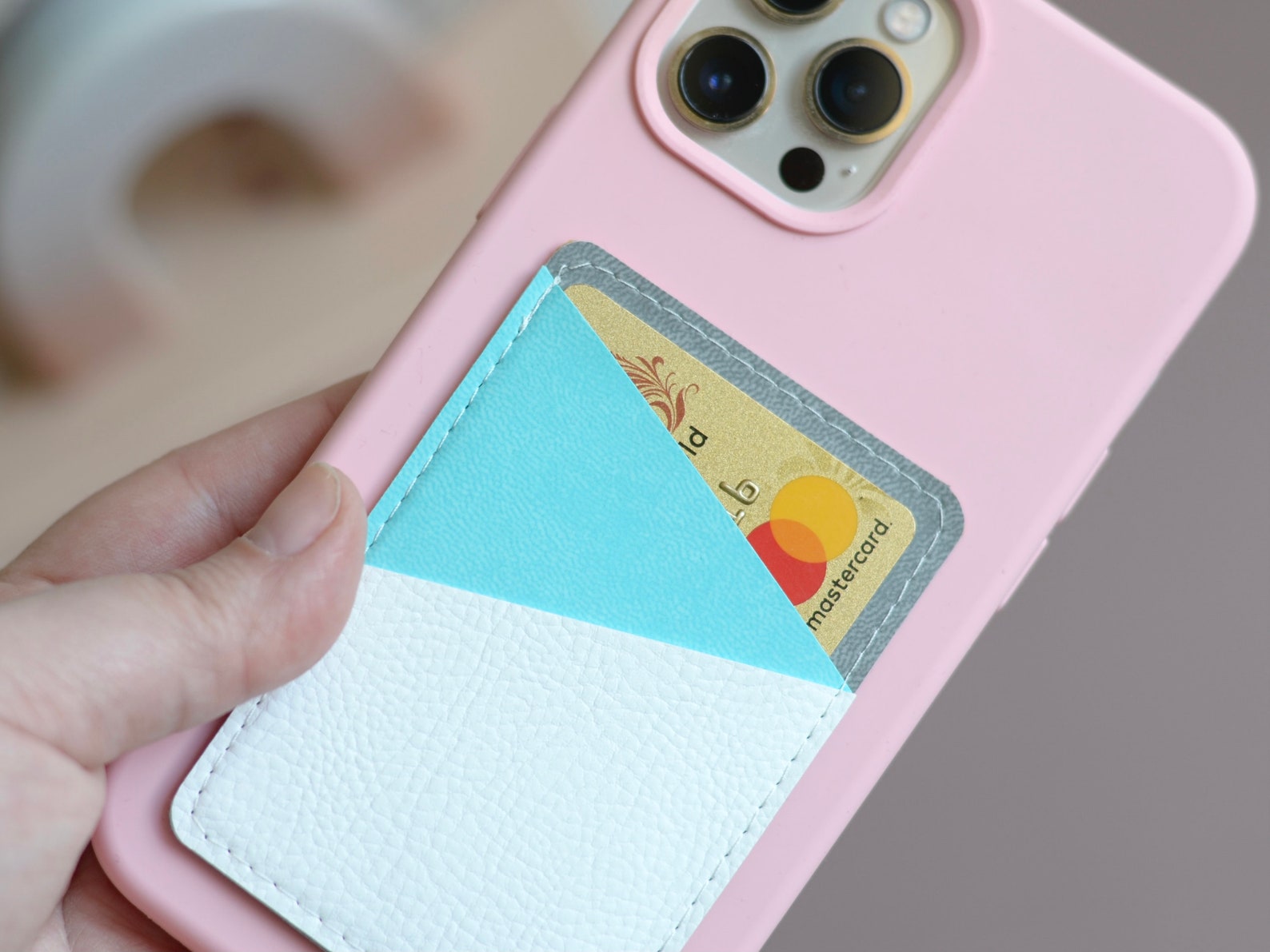 Phone Wallet Cute Slim Minimalist Stick on Card Holder Womens - Etsy