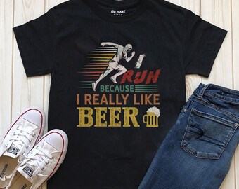 Beer Running Shirt - Etsy UK