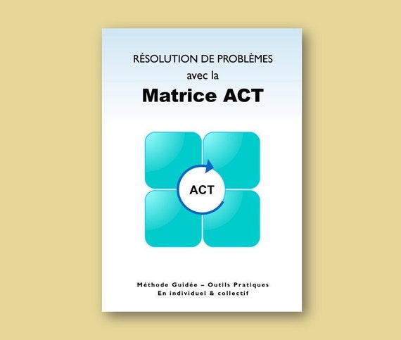 RESOLUTION De Problèmes Avec La MATRICE ACT Activités - Etsy