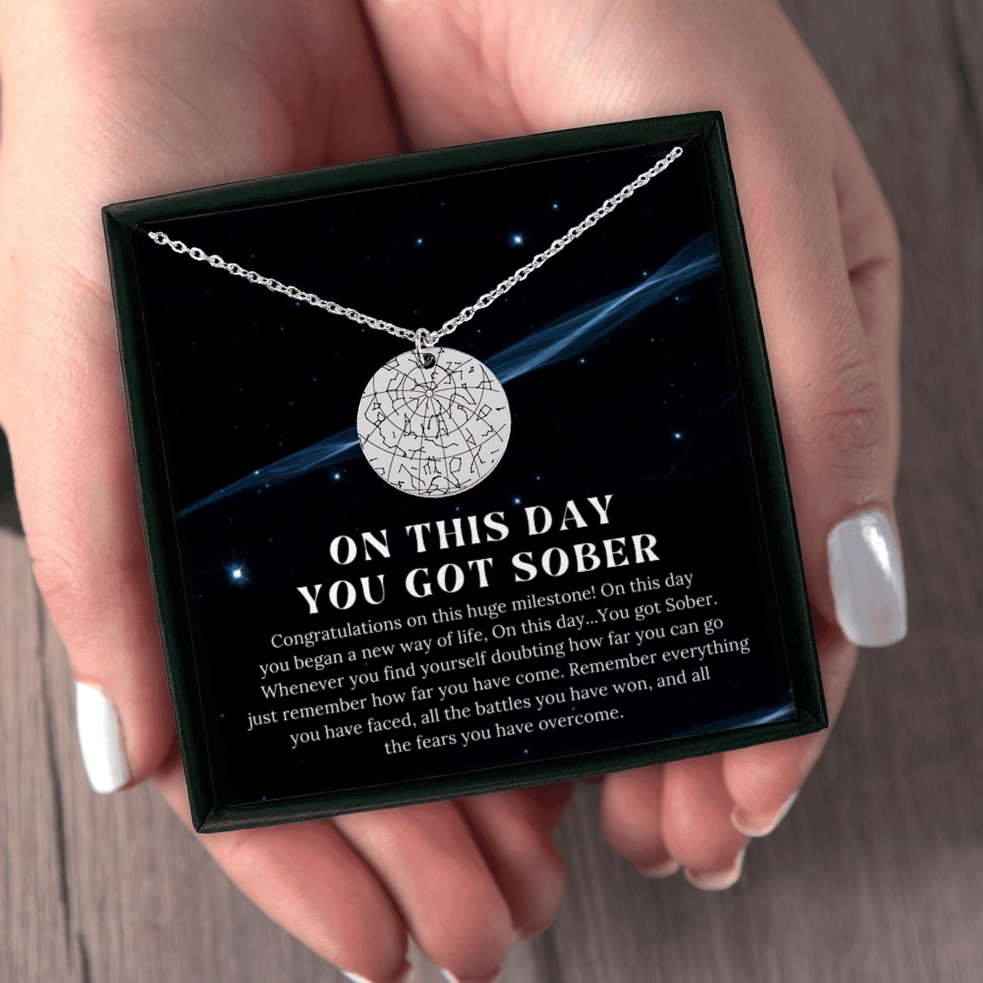 Personalized Sobriety Gift for Women, Recovery and Sober Jewelry ...