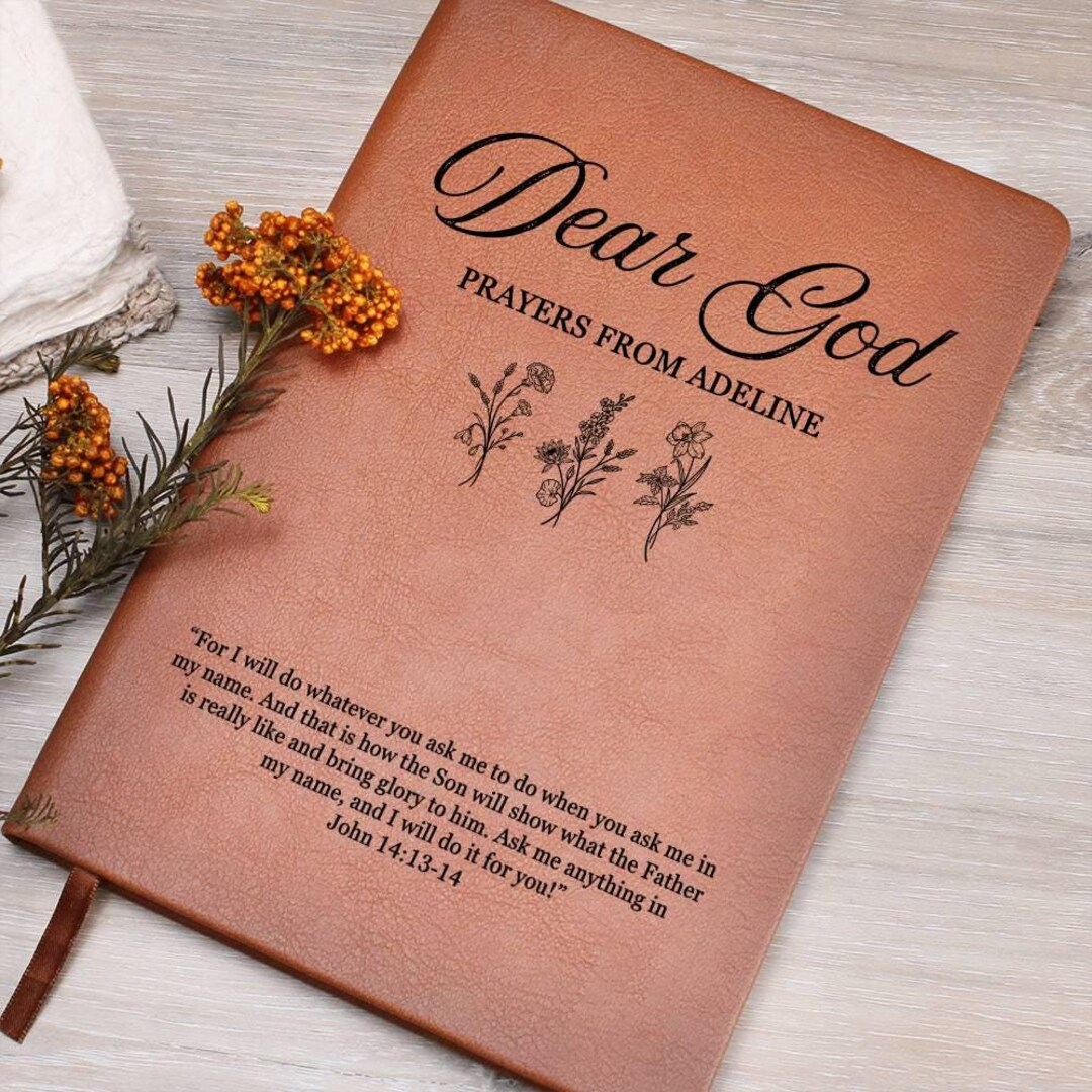 Personalized Prayer Journal for Women | Dear God Prayer Journal ...