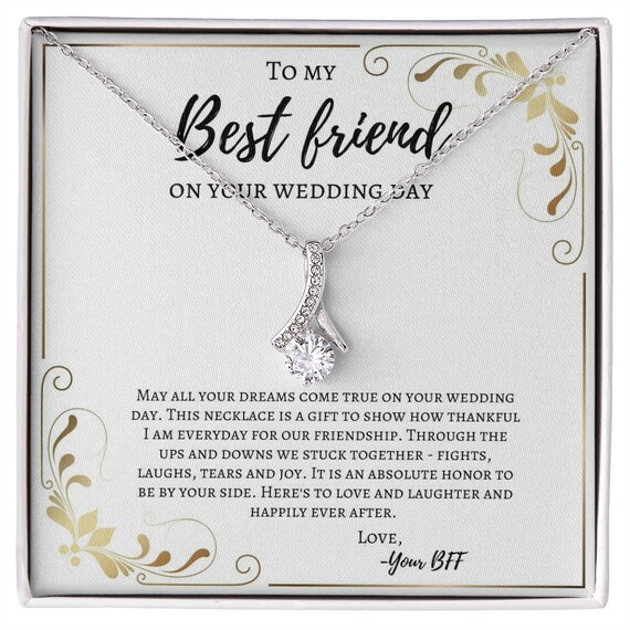 To My Best Friend On Your Wedding Day Wedding Gift Friend To Etsy