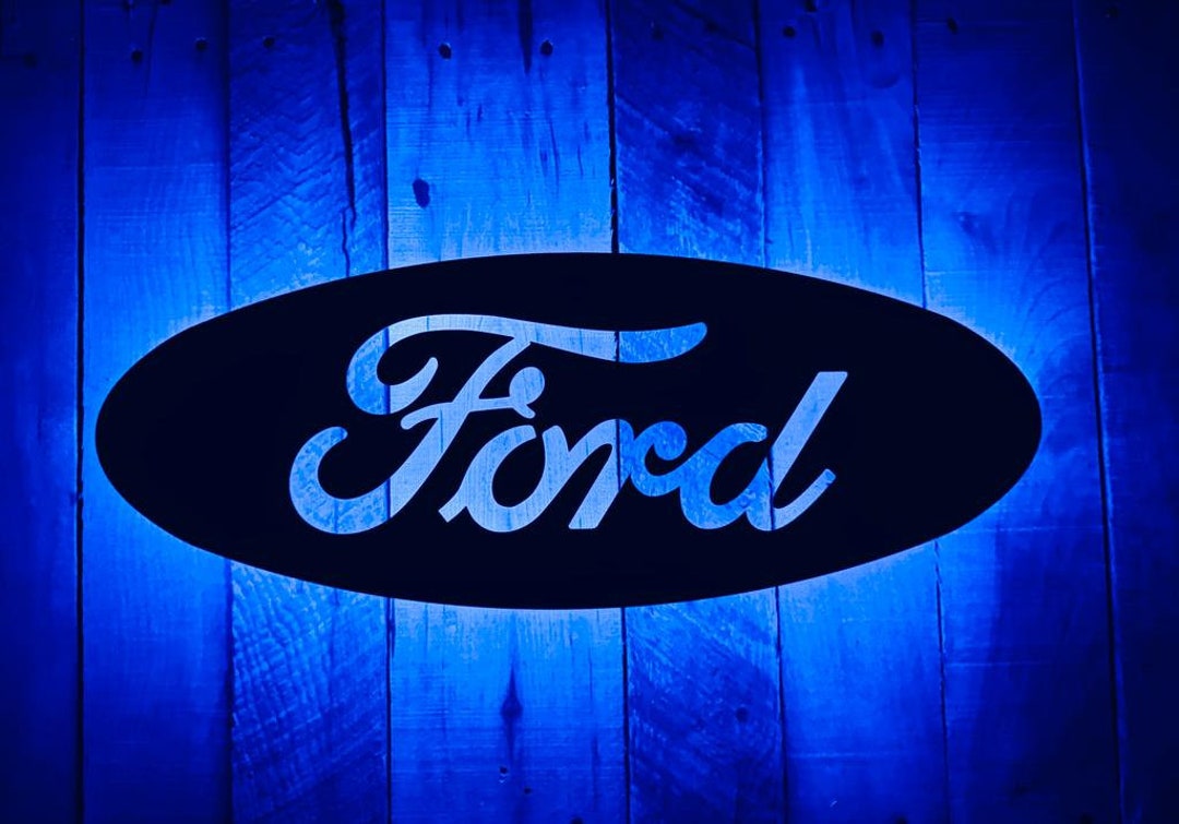 Ford Steel-cut Logolight With Wireless, Multicolored LED Backlights - Etsy