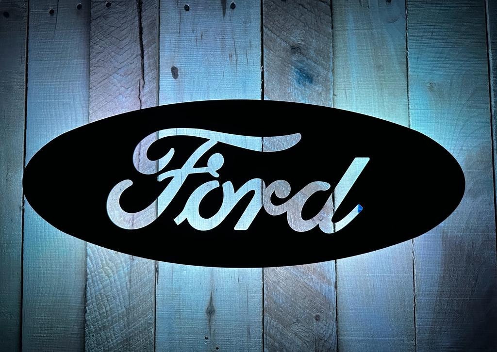 Ford Steel-cut Logolight With Wireless, Multicolored LED Backlights - Etsy