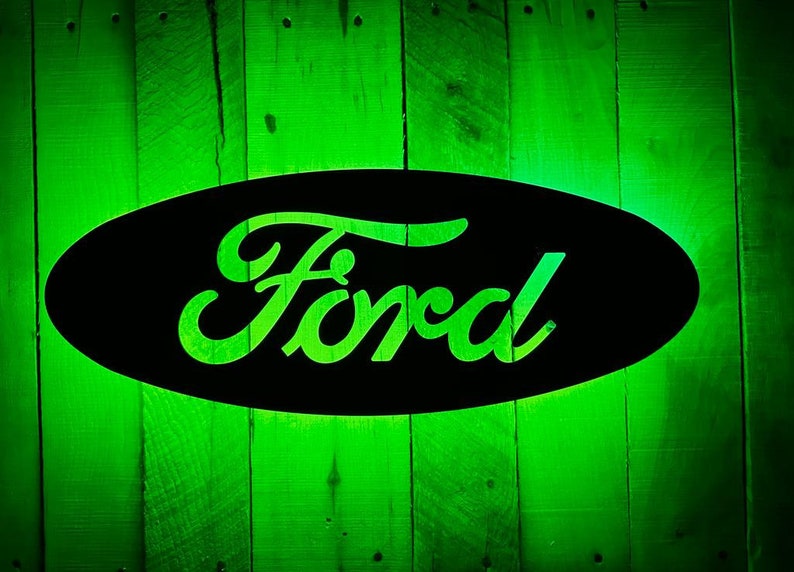 Ford Steel-cut Logolight With Wireless, Multicolored LED Backlights - Etsy