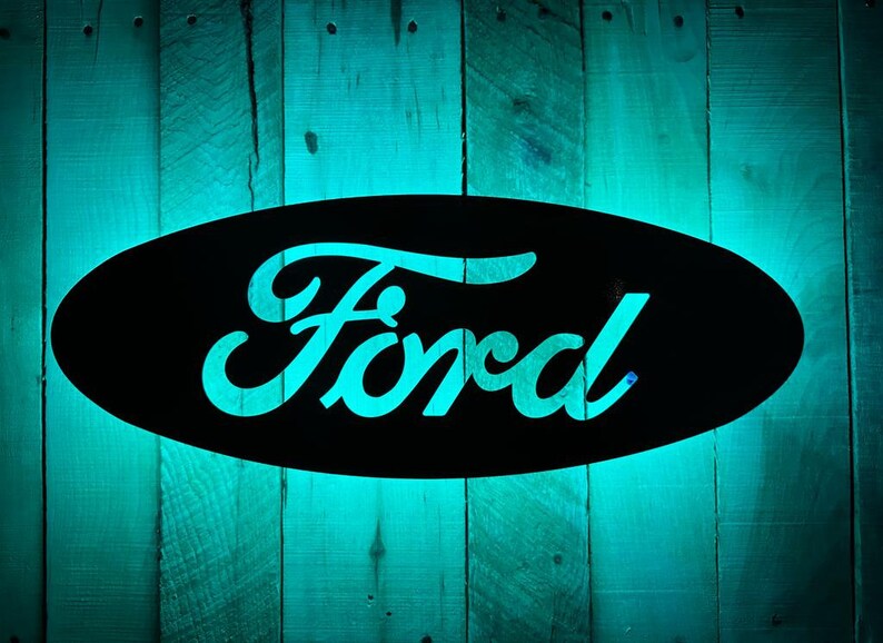 Ford Steel-cut Logolight With Wireless, Multicolored LED Backlights - Etsy