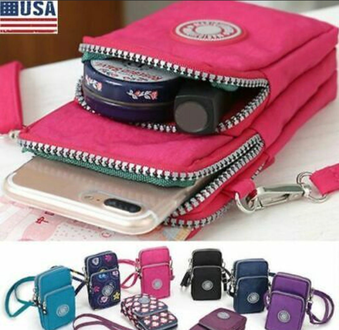 Phone Bag, Handmade Crossbody Smartphone Bag, Passport Bag, Adjustable ...