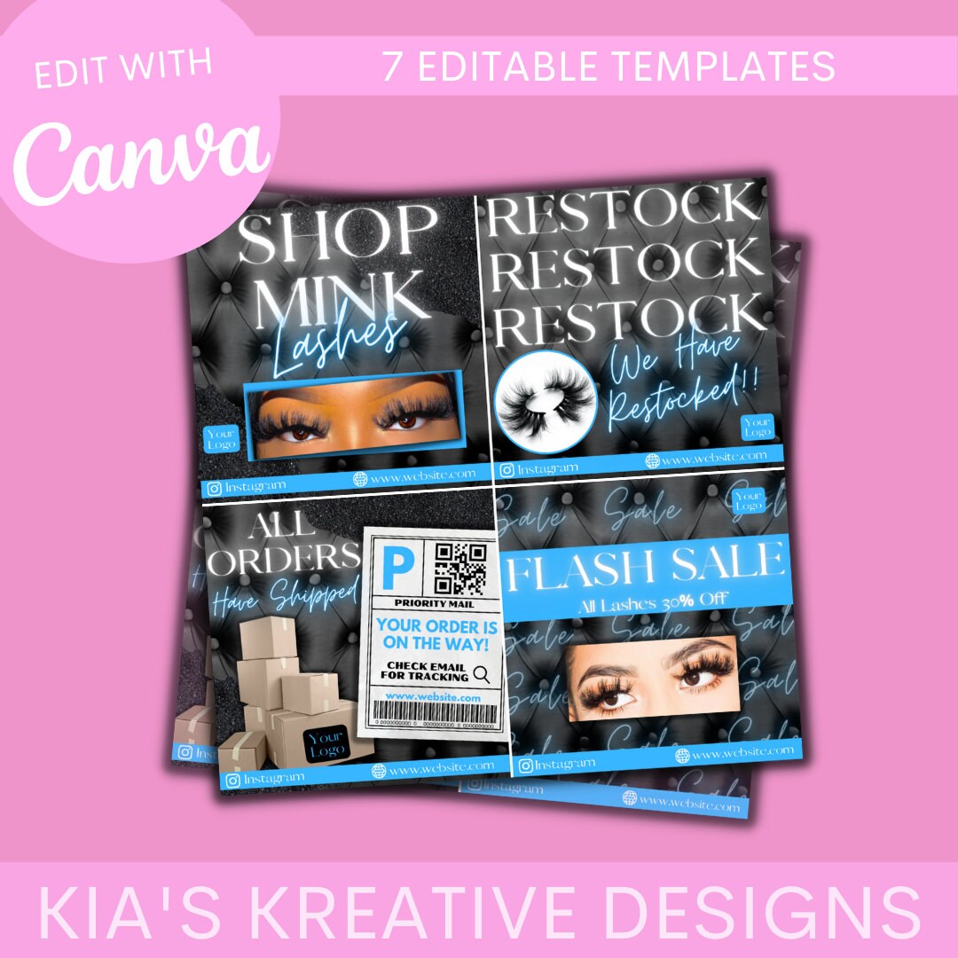 Lash Flyer Lash DIY Flyer Canva Template Appointment Flyer - Etsy