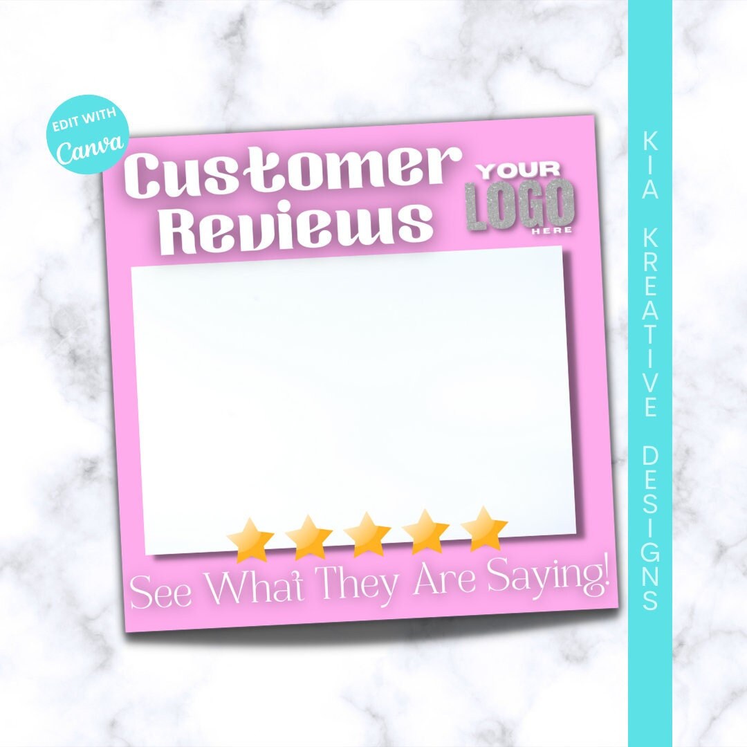 Customer Review Flyer | DIY Customer Review Flyer | Customer Review ...