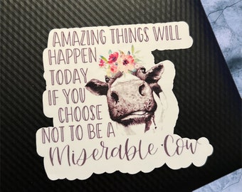 Miserable Cow | Etsy