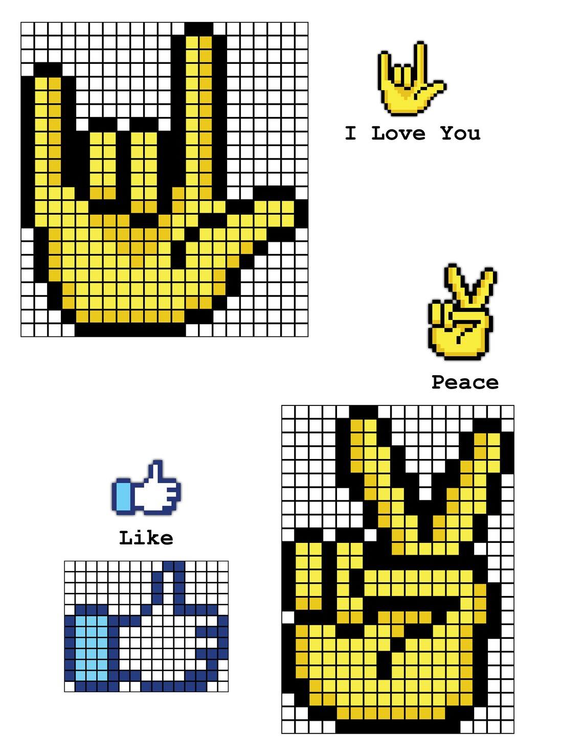 100+ Emoji Patterns: Perler, Cross-stitch, Quilting, and More! - Etsy