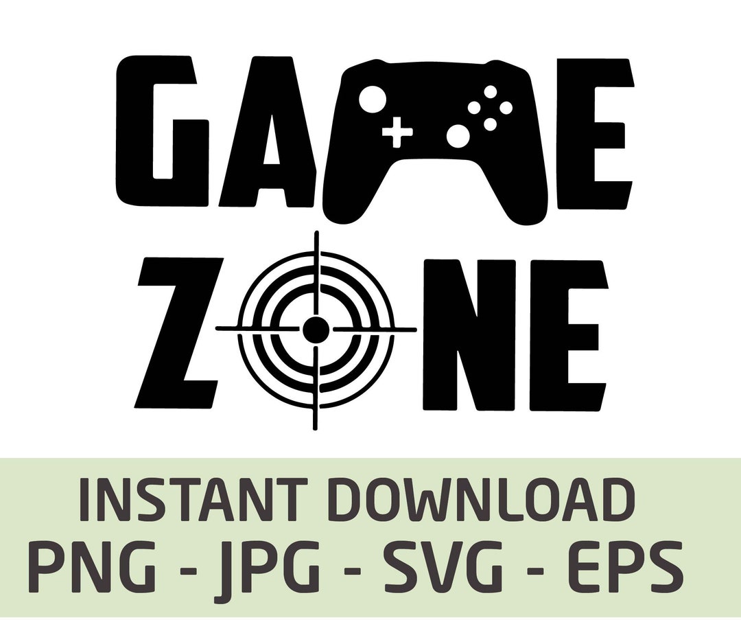 Game Zone JPG PNG SVG - Instant Download Gamer Clip Art - Eps Download ...
