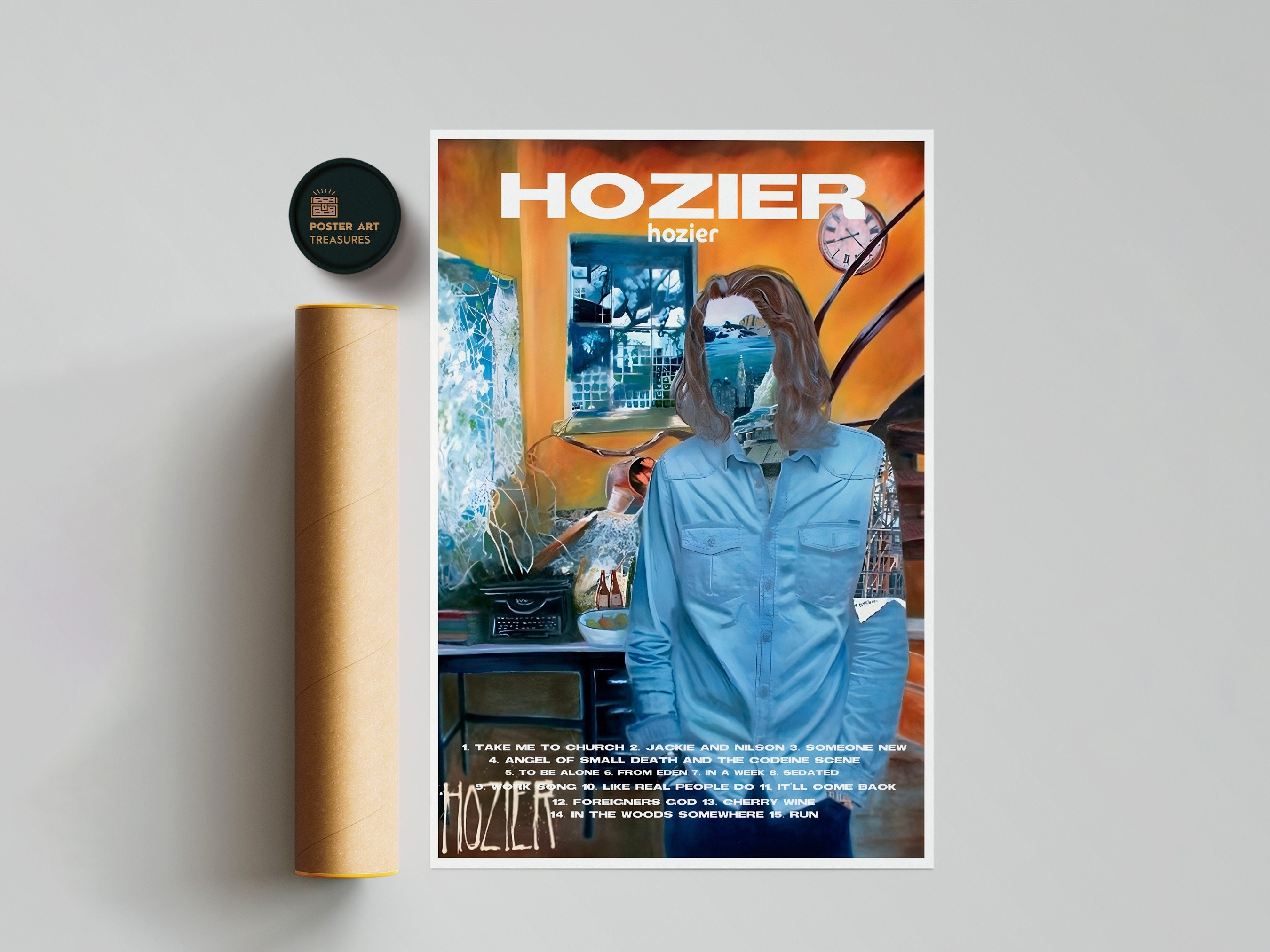 Wall Decor music poster Hozier poster Hozier Wasteland Album Cover ...