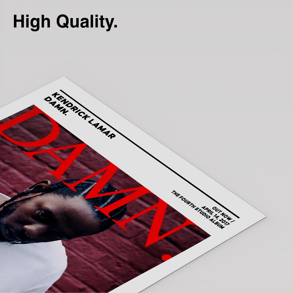 Kendrick Lamar - DAMN. Album Poster / Album Cover Poster sold by War ...
