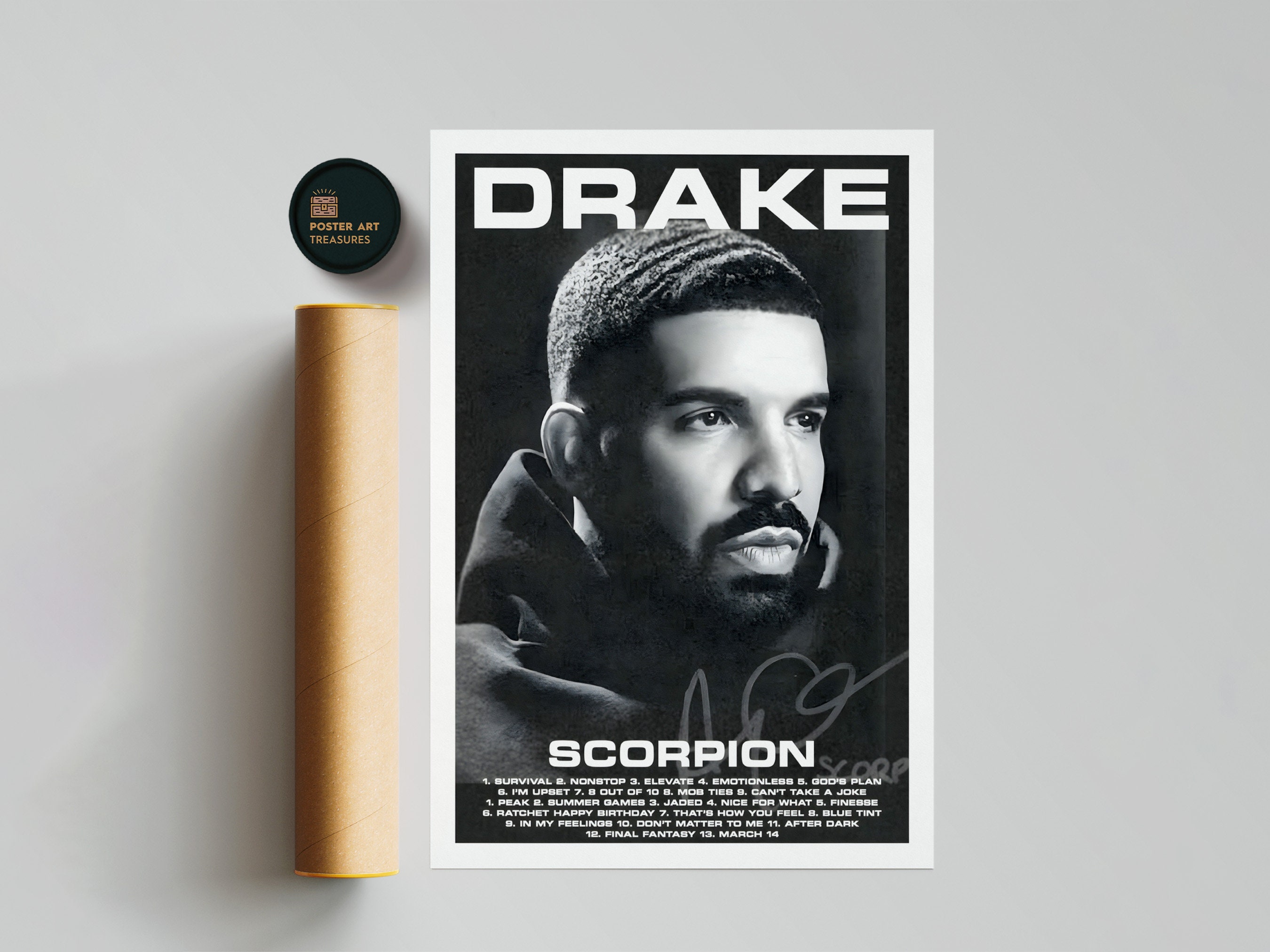 Drake - Scorpion Album Poster / Room Decor Designed & Sold By Ivan ...