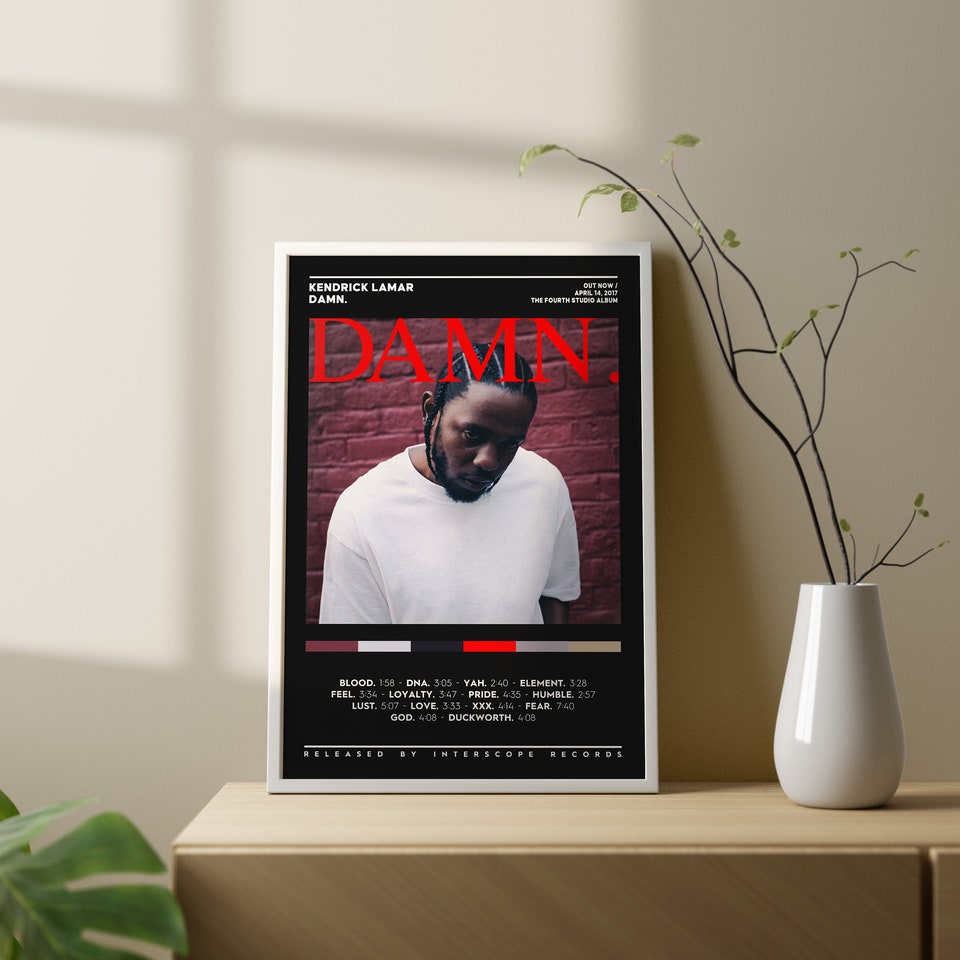 Kendrick Lamar - DAMN. Album Poster / Album Cover Poster sold by War ...