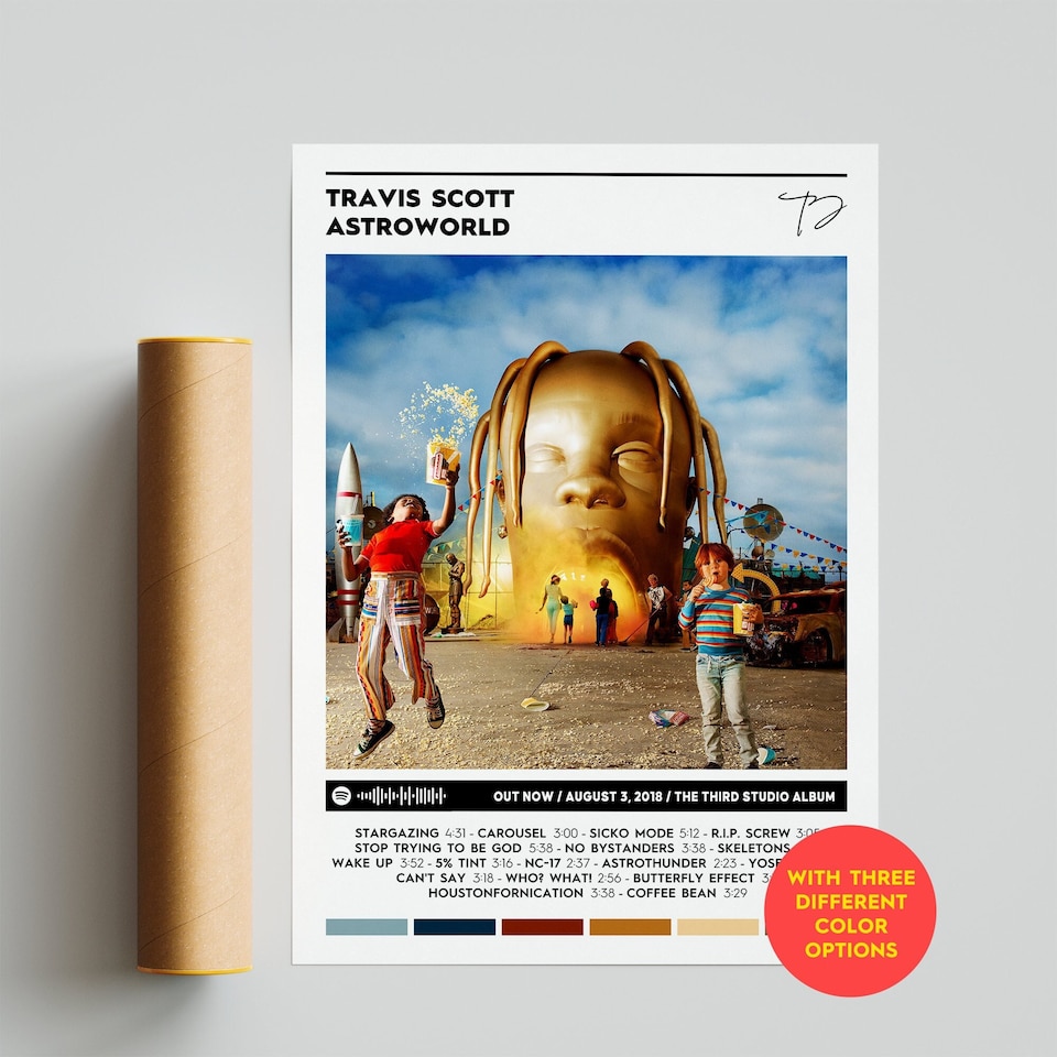 Travis Scott Poster Designed & Sold By Artisan Fringed