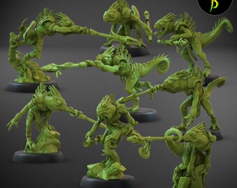 Chameleon Skink Hero Kuaxotl D&D Pathfinder - Etsy