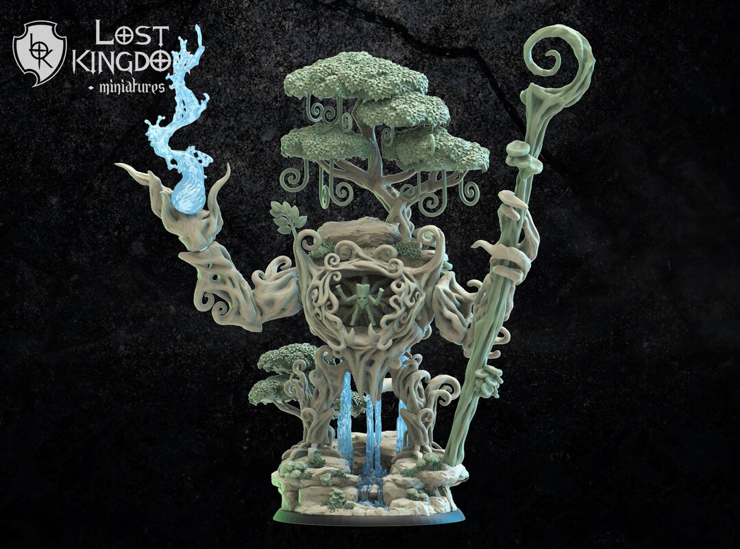 Lost Kingdom Miniatures Wood Elf Tree Lord 3D PRINTED - Etsy