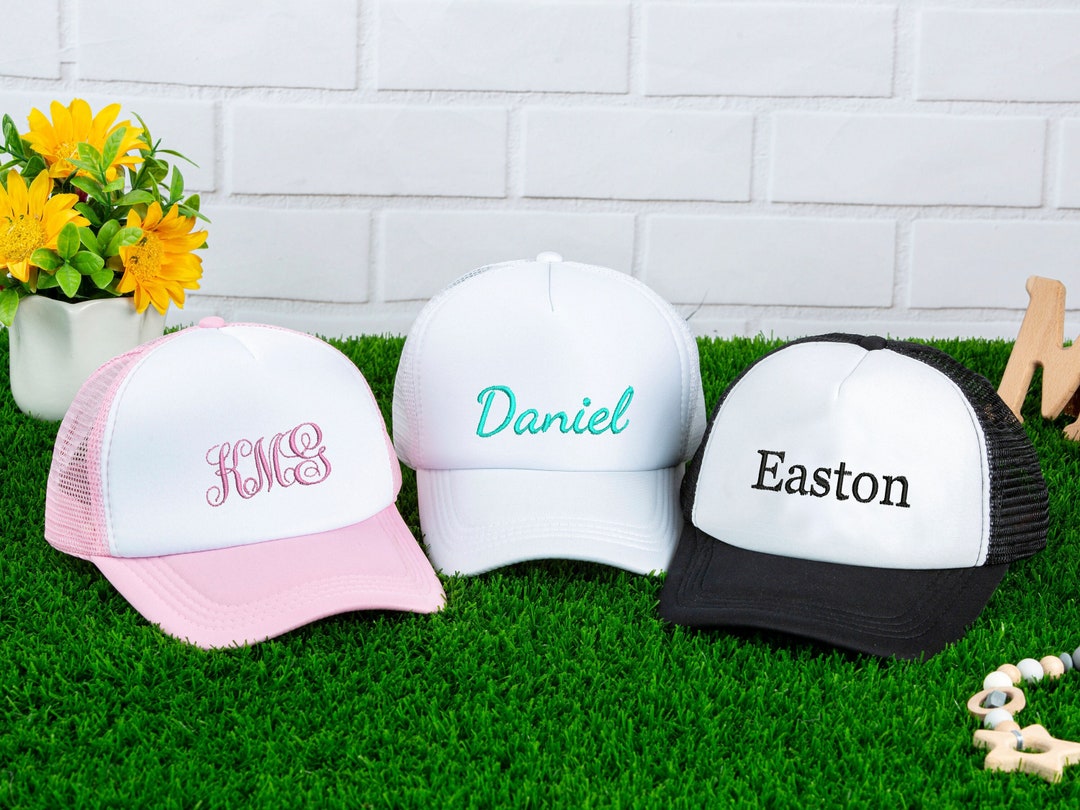 Custom Kids Trucker Caps,kids Trucker Hat Personalized,toddler Trucker ...