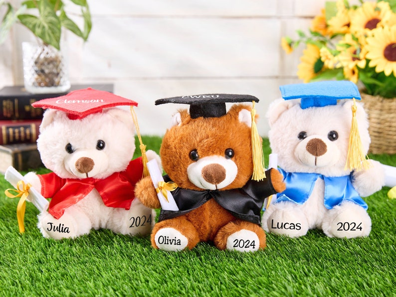 Personalized Graduation Bear 2026, Custom Gift for Grad, Graduation ...