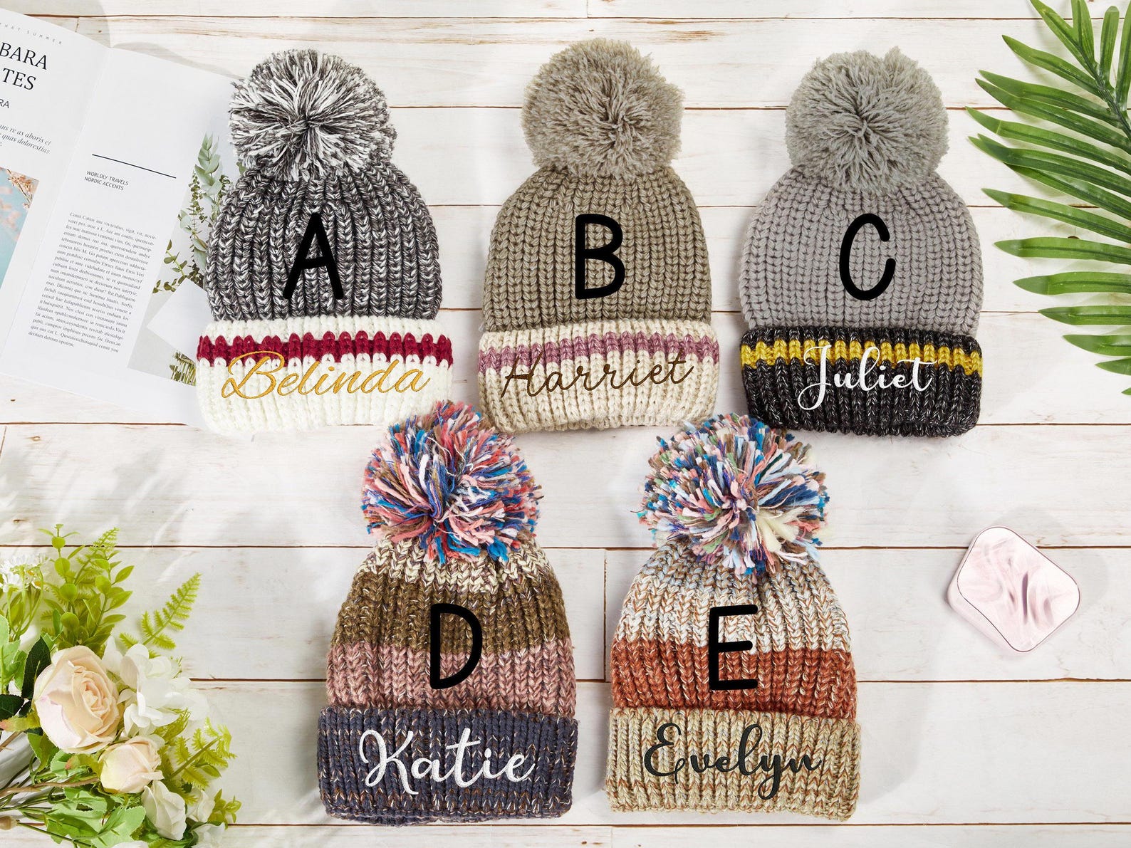 Personalized Adult Beanie,custom Embroidered Beanie,monogram Bride ...