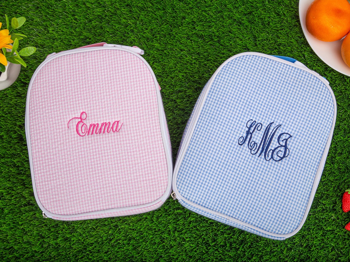 Personalized Lunch Box, Monogram Kids Lunch Bag, Insulated Lunch Bag ...