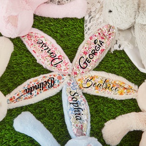 Personalized Bunny Rabbit, Custom Bunny Plush Rabbit Toy, Monogram ...