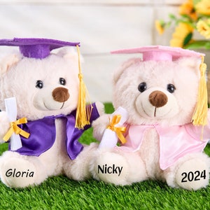 Personalized Graduation Bear 2024, Custom Gift for Grad, Graduation ...