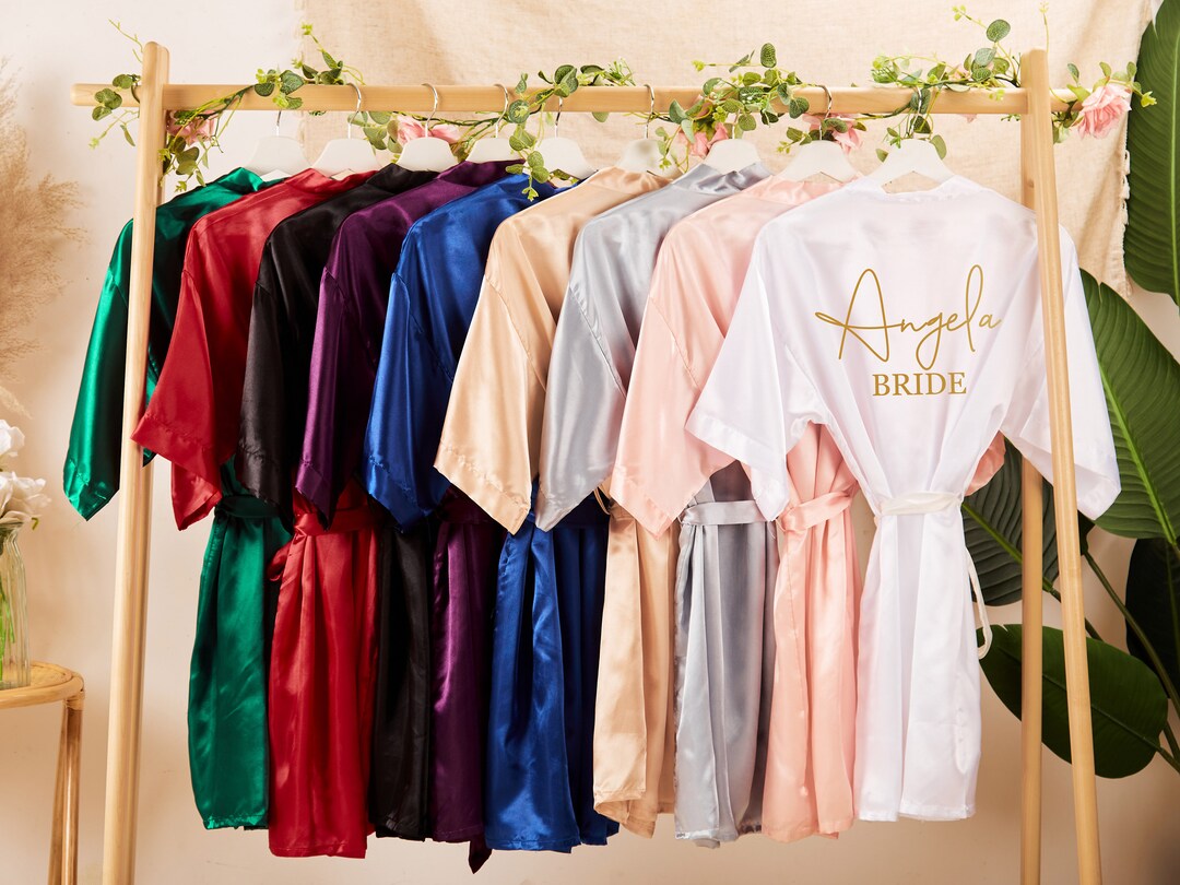 Personalized Bridesmaid Robes, Bridal Party Robes, Wedding Robes ...
