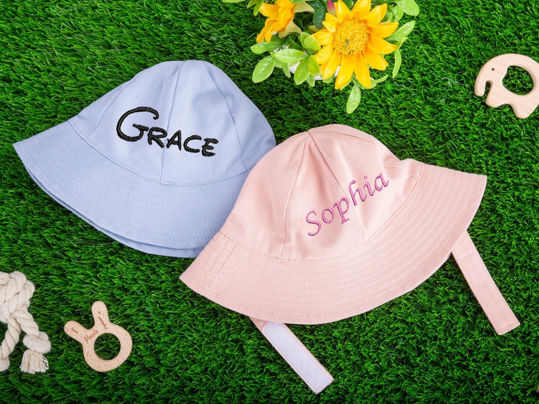 Baby Sun Hat,baby Bucket Hat Personalized,baby Embroidered Bucket Hat ...