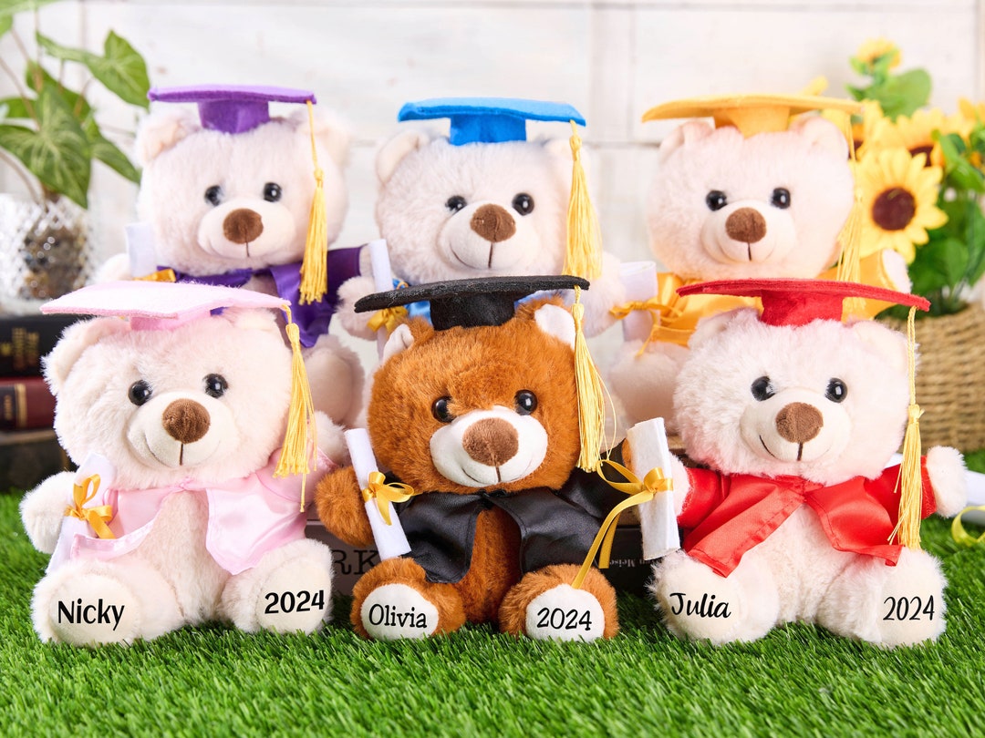 Personalized Graduation Bear 2024, Custom Gift for Grad, Graduation ...