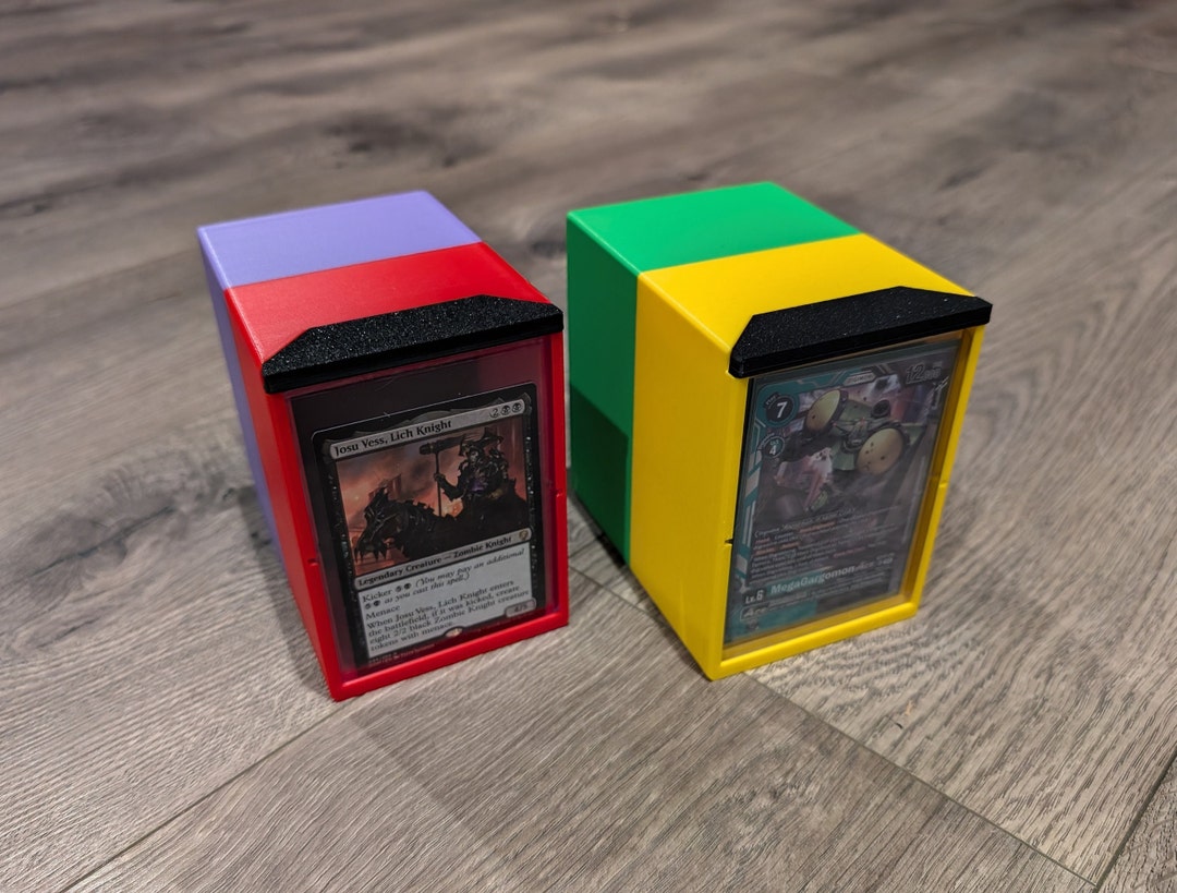 3D Printed Deck Box With Magnetic Latch for Trading Card Games | Holds ...