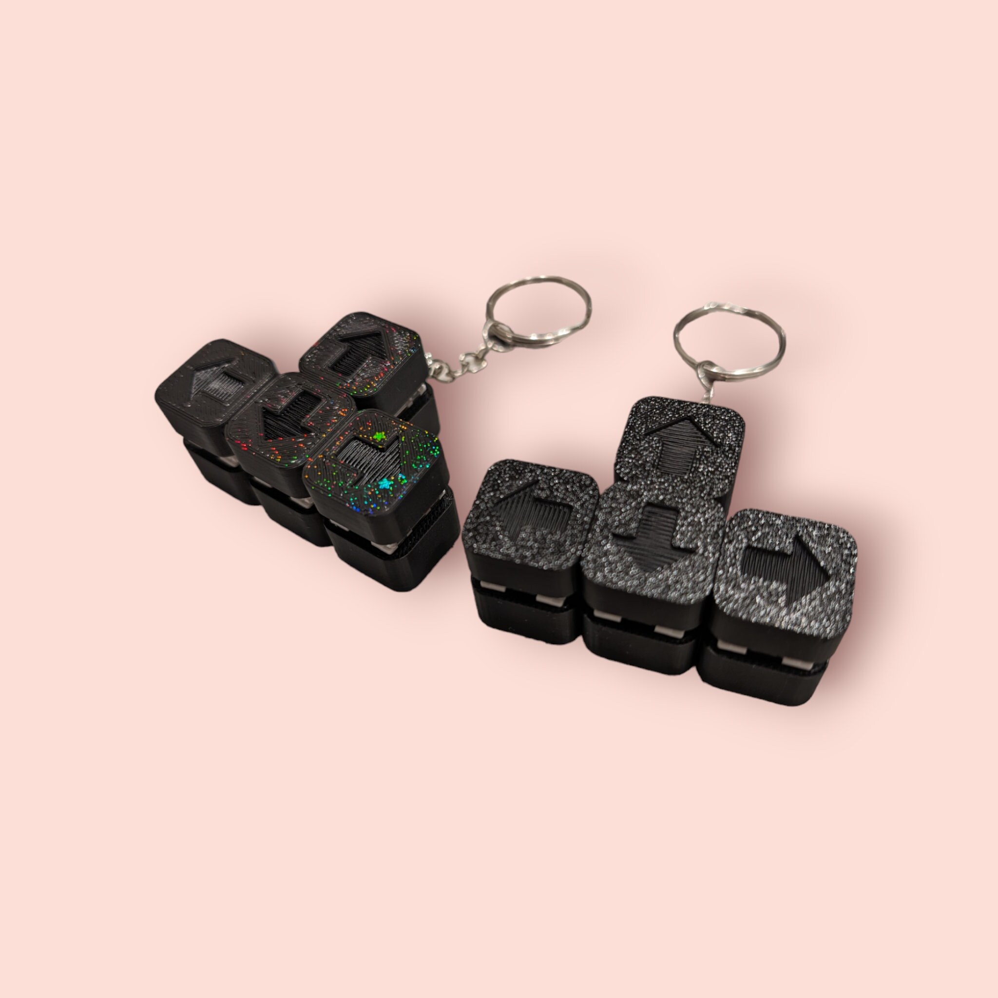 Arrow Keys Fidget Toy Keychain - Customizable Colors, Linear or Tactile ...