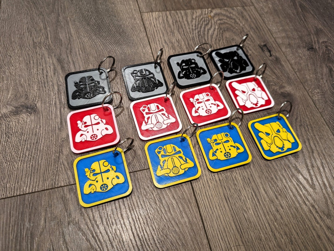 Fallout-inspired Power Armor Helmet Keychains - Perfect for Gaming ...