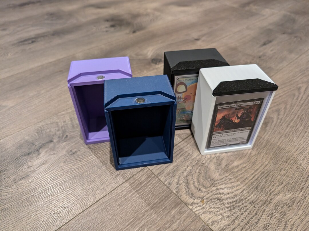 3D Printed Deck Box With Magnetic Latch for Trading Card Games - Etsy
