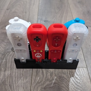 Nintendo Wii Remote and Nunchuck Stand - Handcrafted Holder for ...