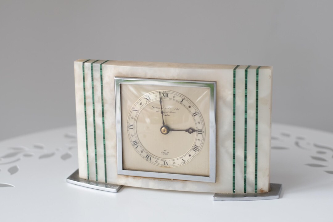 Vintage Art Deco Mantel Clock by Garrard & Co. Ltd., London – Elegant ...