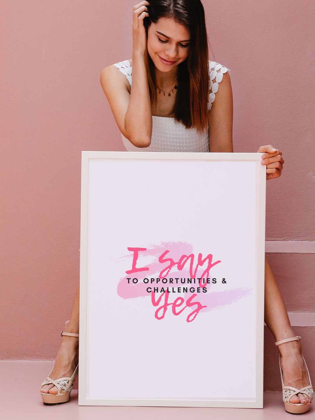 I Say Yes Printable Poster - Etsy