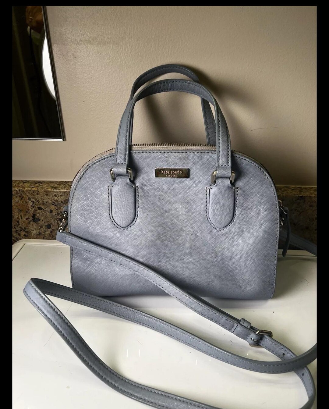 KATE SPADE Baby Blue Dome Purse Crossbody Bag - Etsy