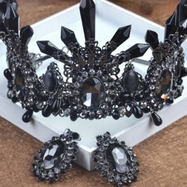 Black Tiara - Etsy
