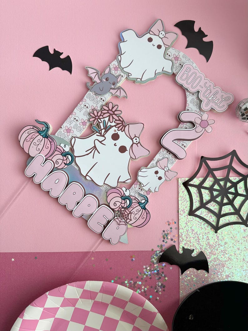 Cake Topper Boo-tiful' Two Cake Topper: Halloween Birthday Decor - Etsy