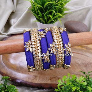 Silk Thread Budget Friendly Bangles for Wedding and Return Gifts - Etsy