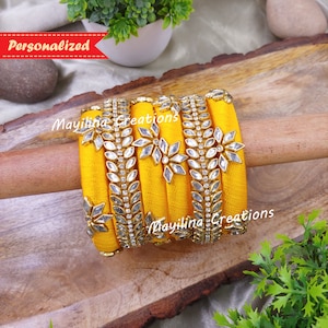 Silk Thread Budget Friendly Bangles for Wedding and Return Gifts - Etsy