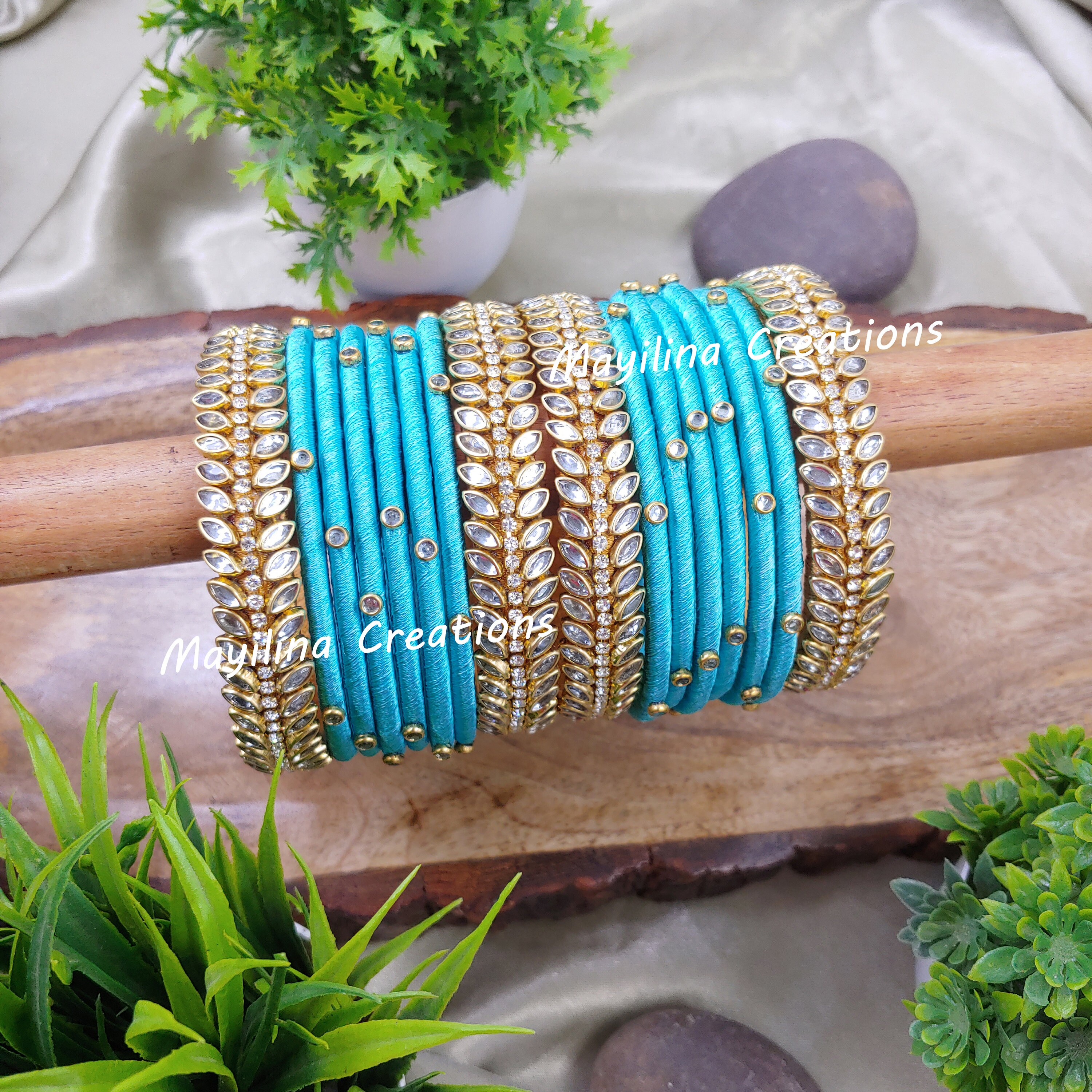 Silk Thread Bangles for Wedding Pink Bangles Thread Bangles for Women ...