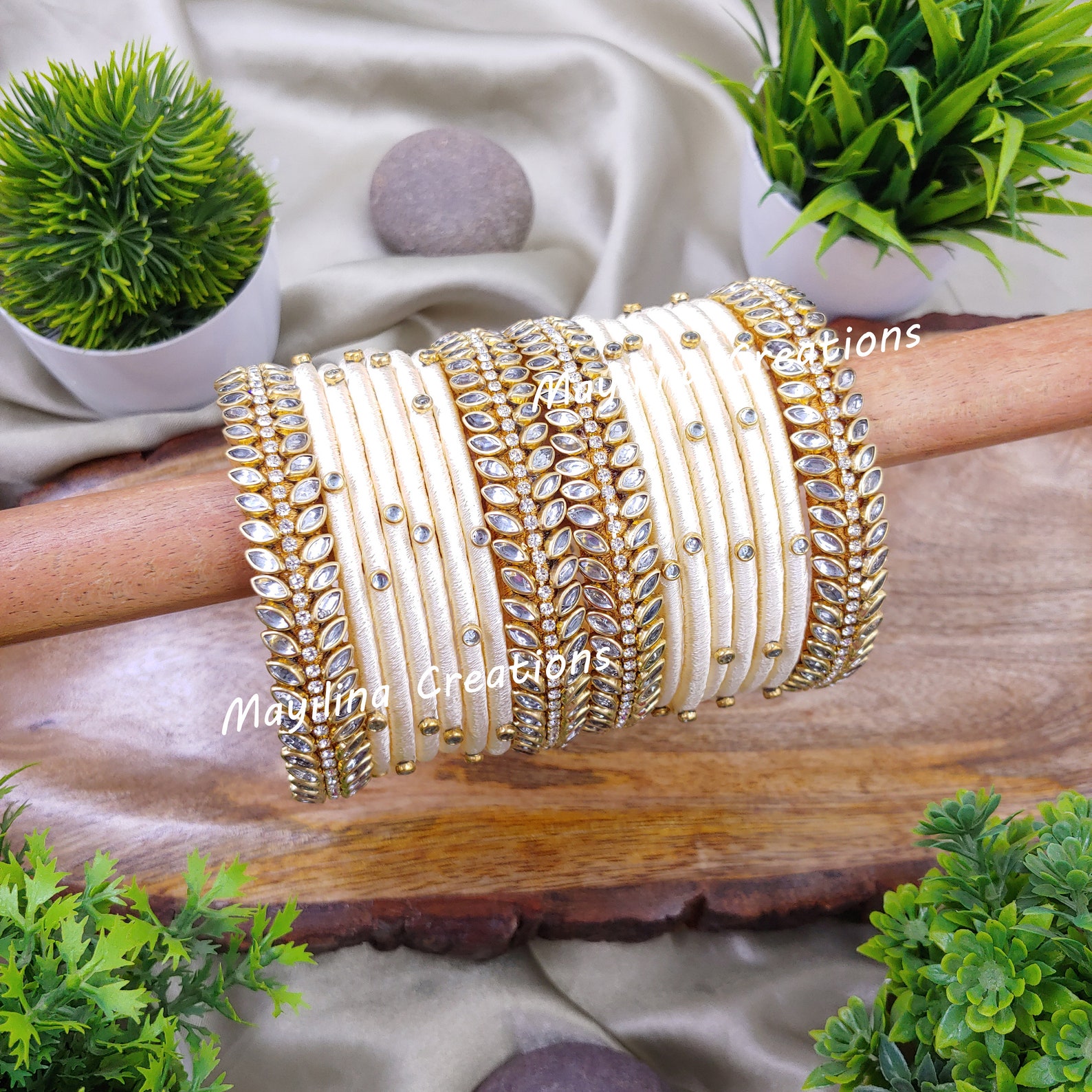 Silk Thread Bangles for Wedding Pink Bangles Thread Bangles for Women ...
