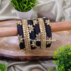 Silk Thread Budget Friendly Bangles for Wedding and Return Gifts - Etsy