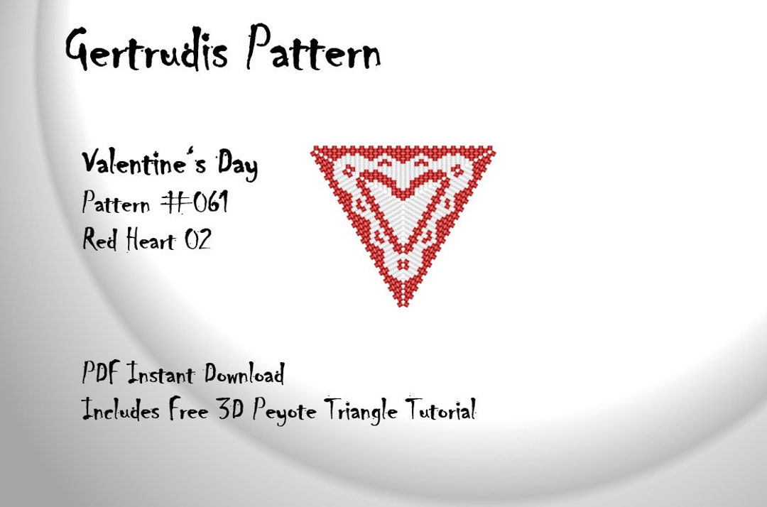 3D Peyote Triangle Peyote-stitch PDF Free Instruction - Etsy