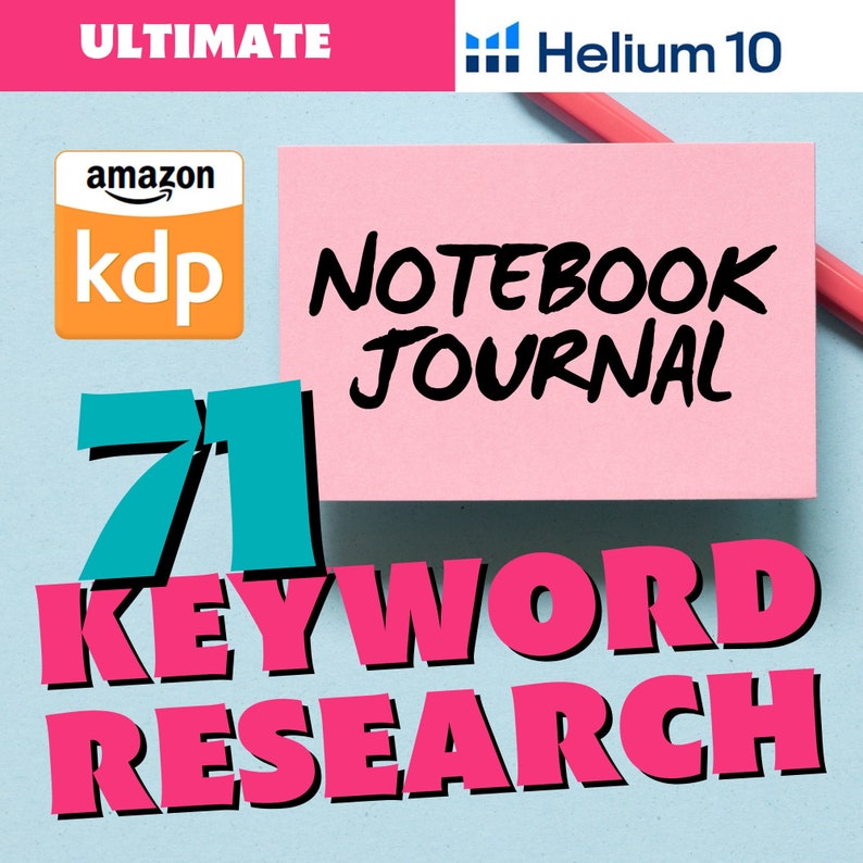 Amazon KDP Notebook Journal Keywords, Profitable Niches Keywords, KDP ...