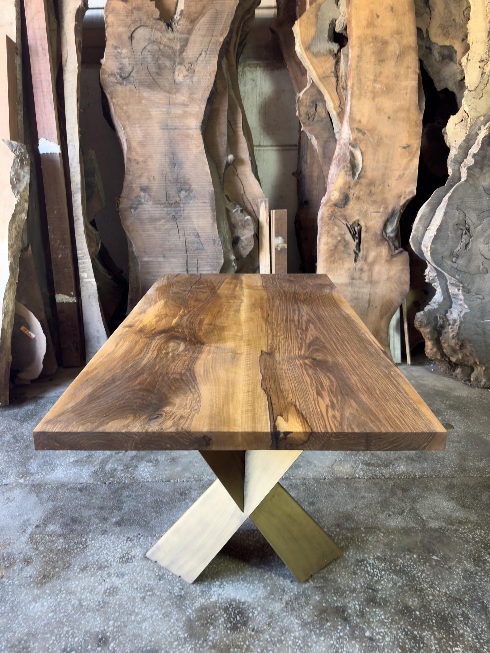 Solid Walnut Wood Dining Table, Walnut Wooden Table, Kitchen Table ...